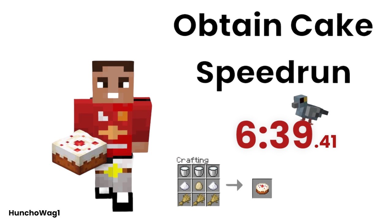 Minecraft Obtain Cake Speedrun 6:39.41 - YouTube