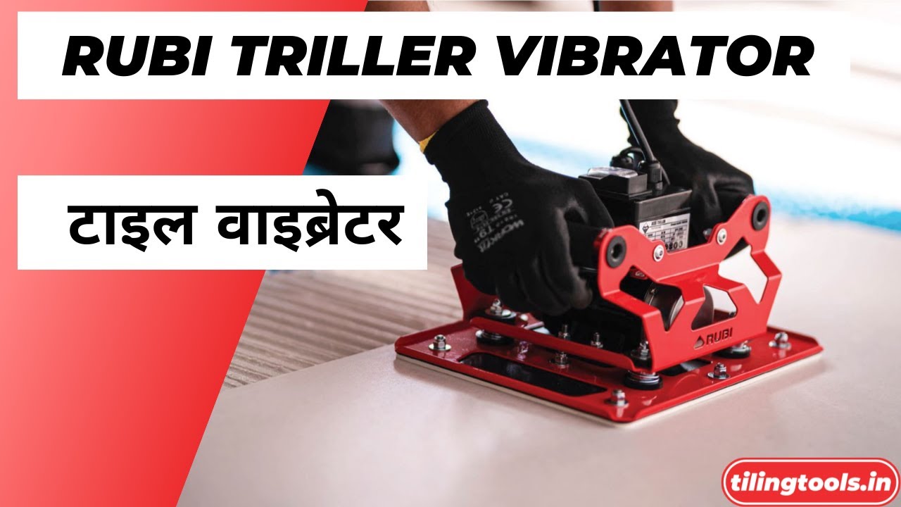 Rubi 18948 Triller Electric Tile Vibrator To Remove Air Bubbles Trapped Under Tiles - YouTube