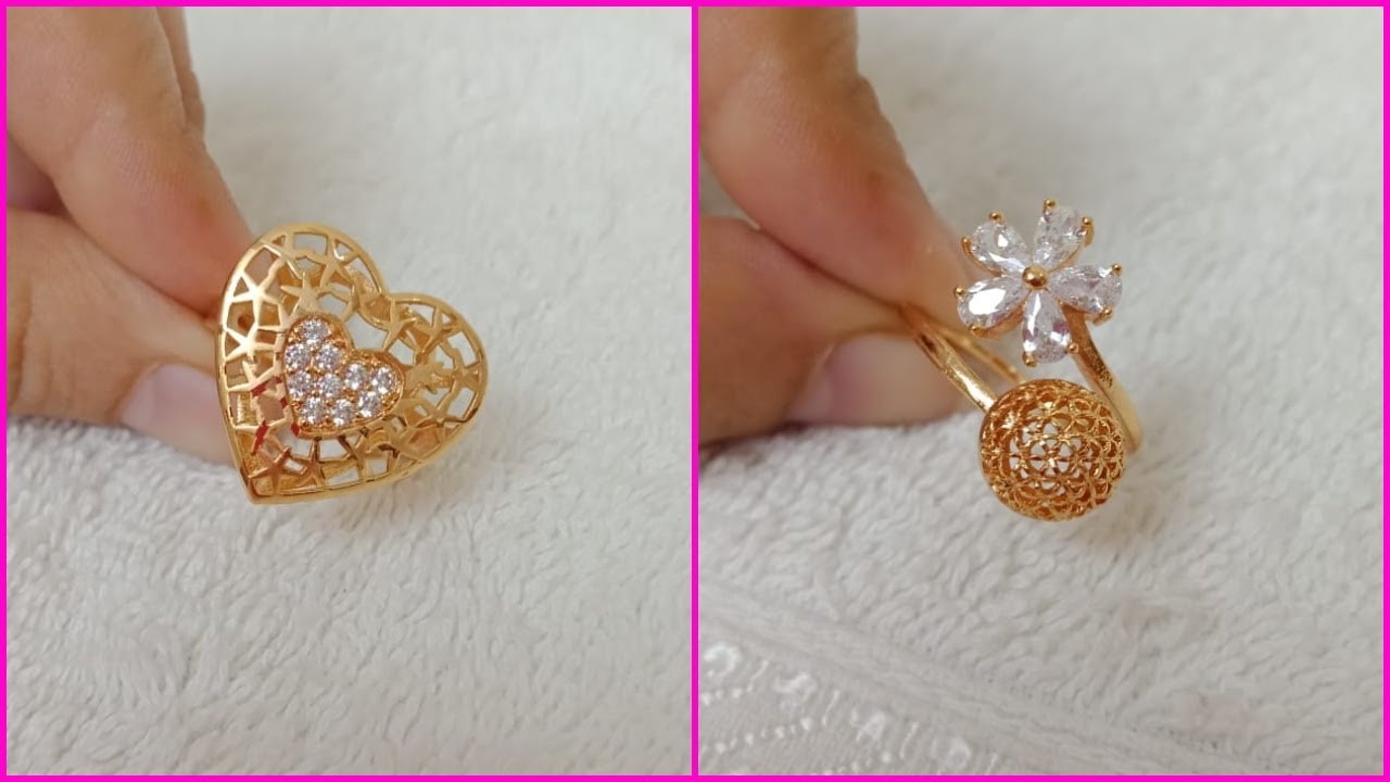 1 Gram gold finger rings with price | buy online jewellery - YouTube