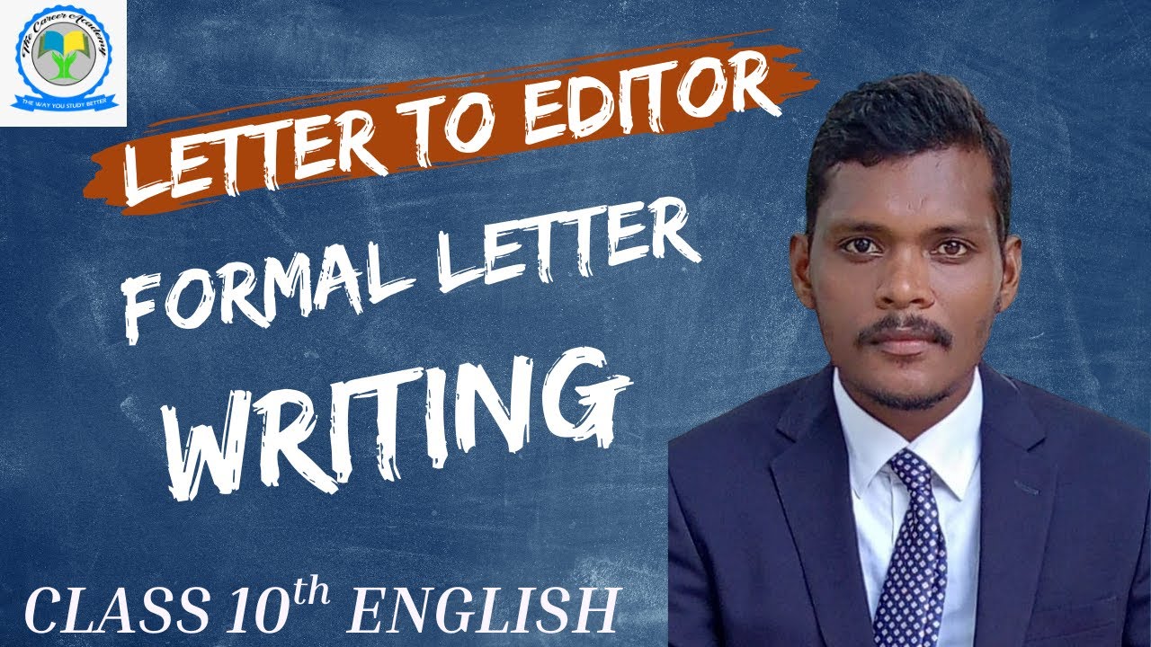 Letter To Editor || Formal Letter Writing || Class 10th CBSE || Board ...