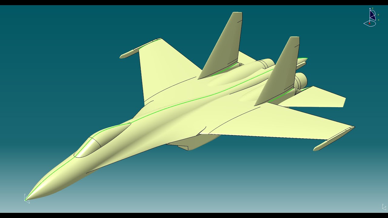 Suchoi Su-27 Flanker Jet for 3D printing designed for LW-PLA #jet # ...