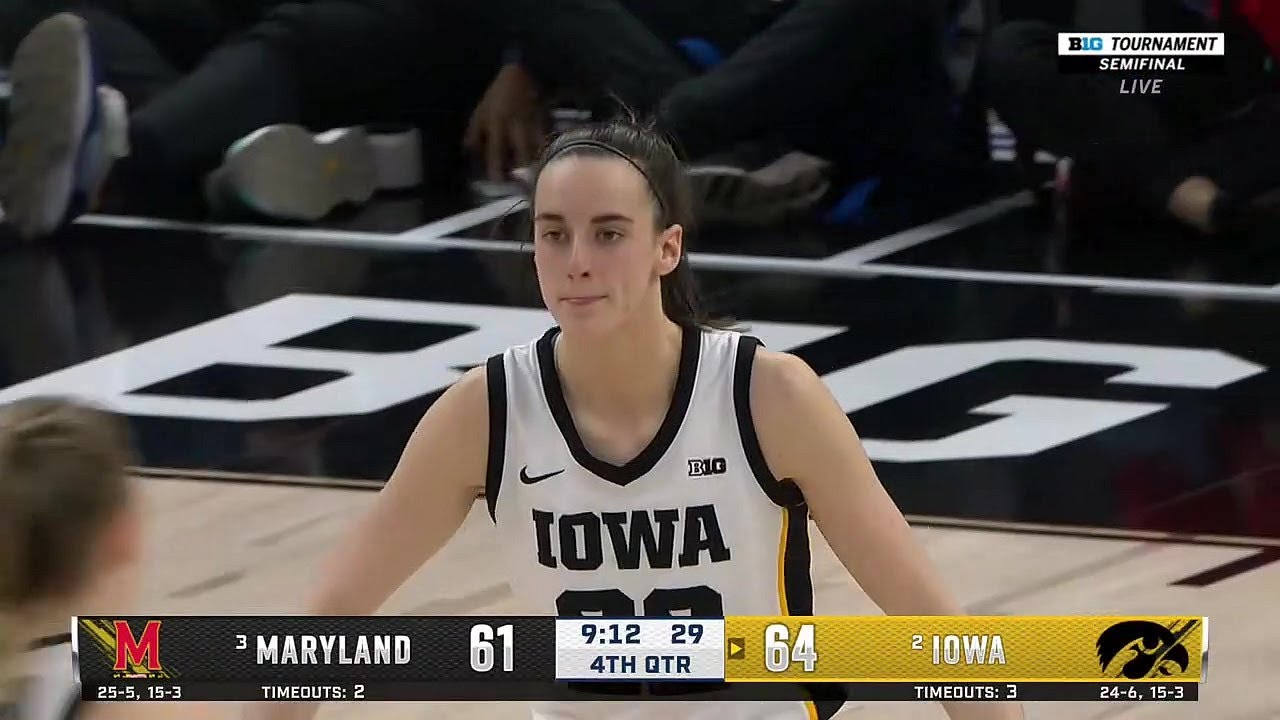 Caitlin Clark Leads #7 Iowa Hawkeyes To Big 10 Tourney Title Game ...