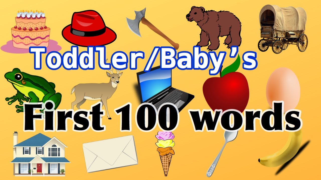 Toddler/Baby's first 100 words- Identify and learn to say household ...