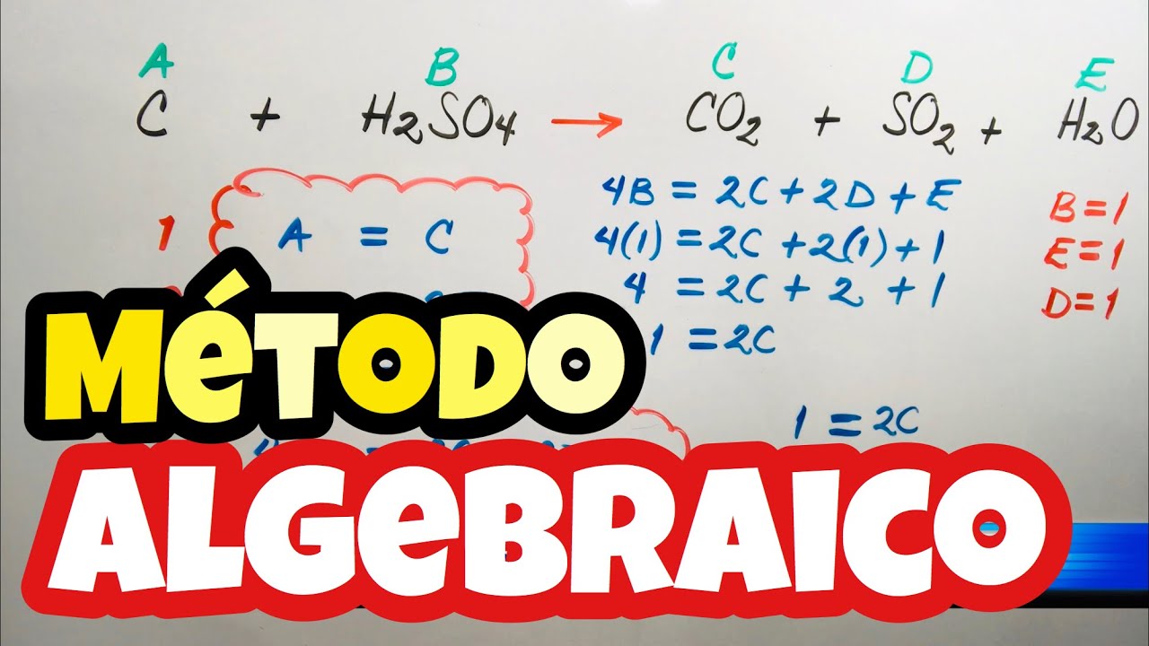 BALANCEO por MÉTODO ALGEBRAICO 🖍 paso a paso - YouTube