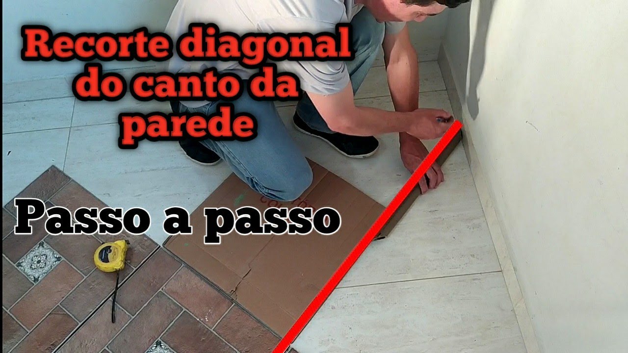 Recorte do canto diagonal, passo a passo... - YouTube