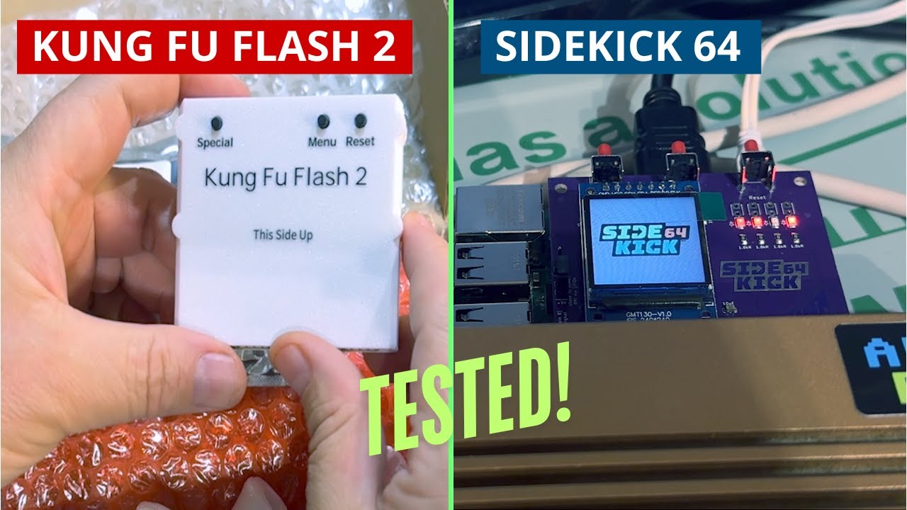 Commodore 64: THE NEW Kung Fu Flash 2 with REU tested and compared to ...