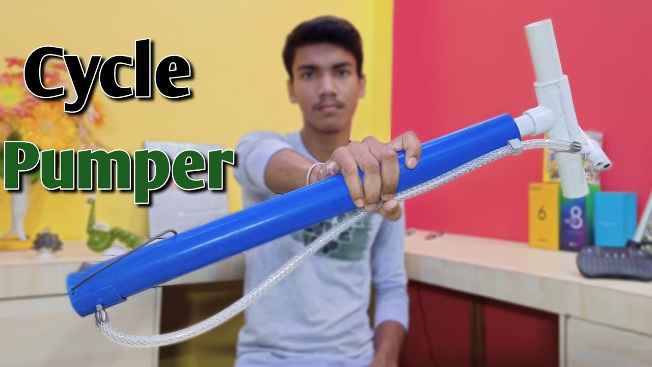 How to make cycle pumper with pvc pipe | Homemade Cycle pumper | 2021 ...