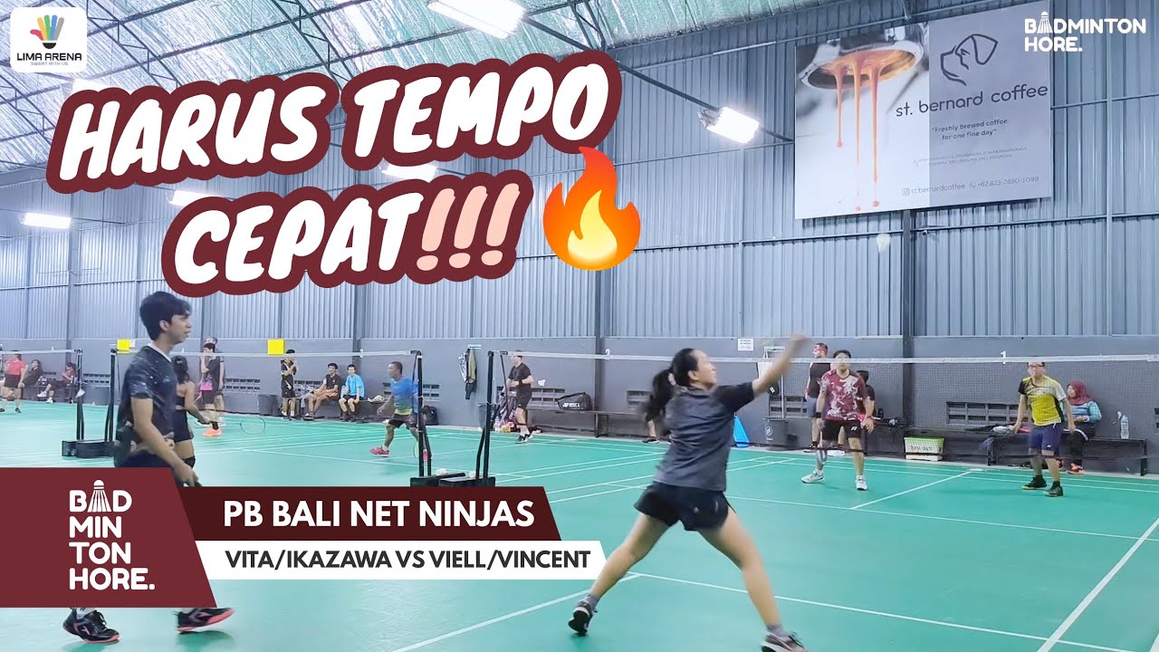 Vita/Ikazawa vs Viell/Vincent | PB BALI NET NINJAS (BADMINTON BALI) BDH ...