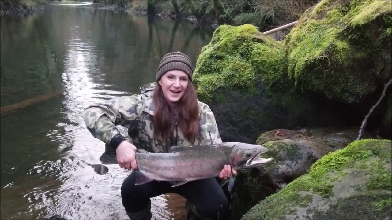She catches the biggest Steelhead of the year! Steelhead Season 2020 ...