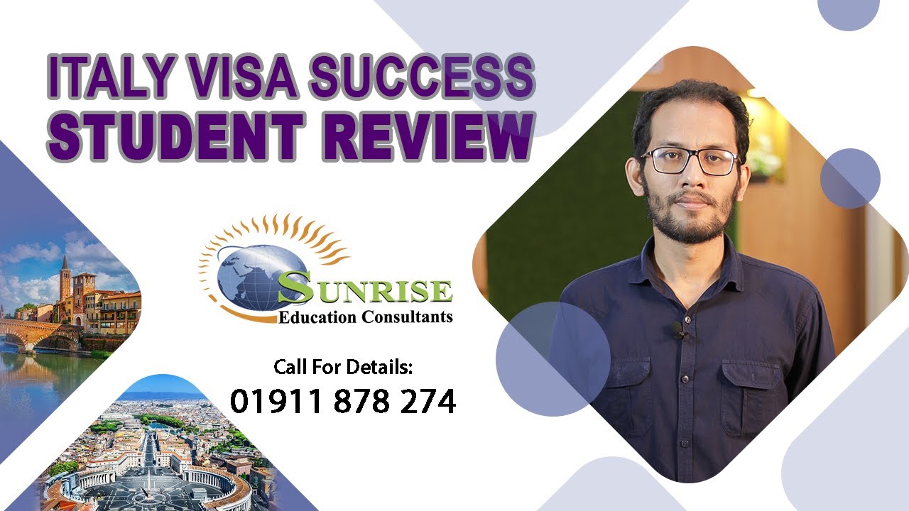 Italy Visa Success Student Review | Sunrise Education Consultants ...