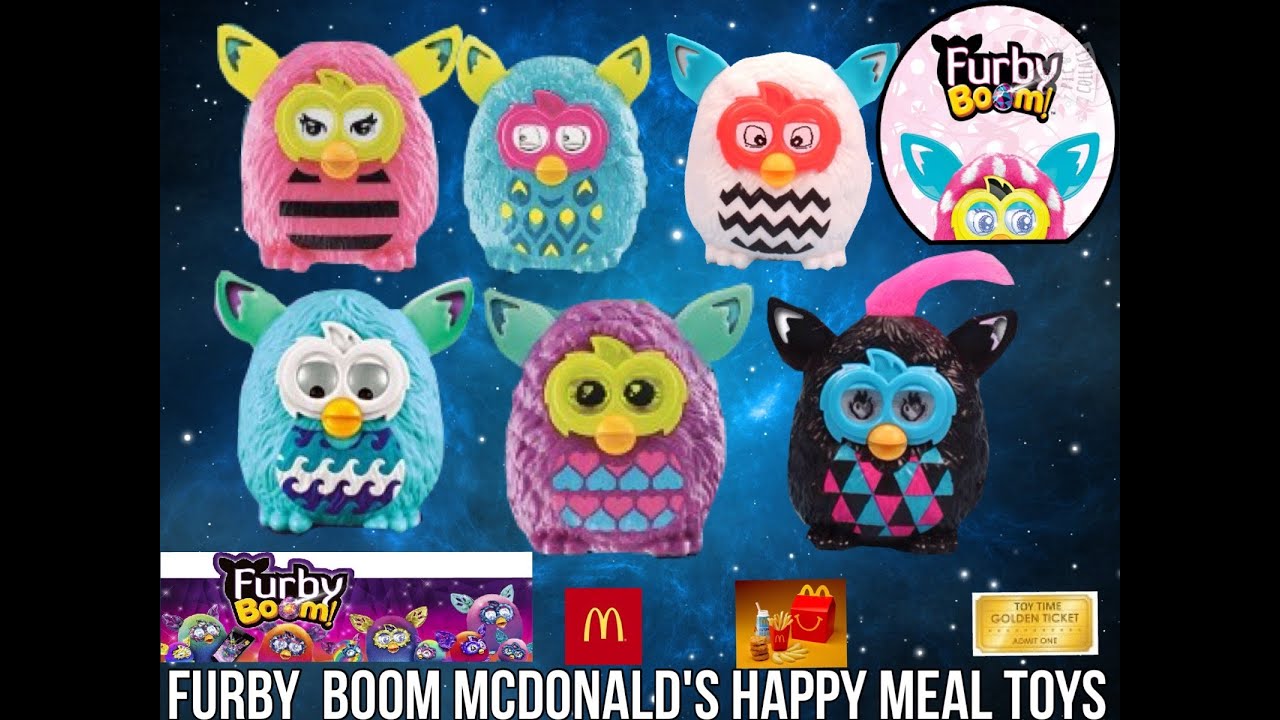 Furby Boom Full Set Of 2013 Mcdonalds Happy Meal - YouTube