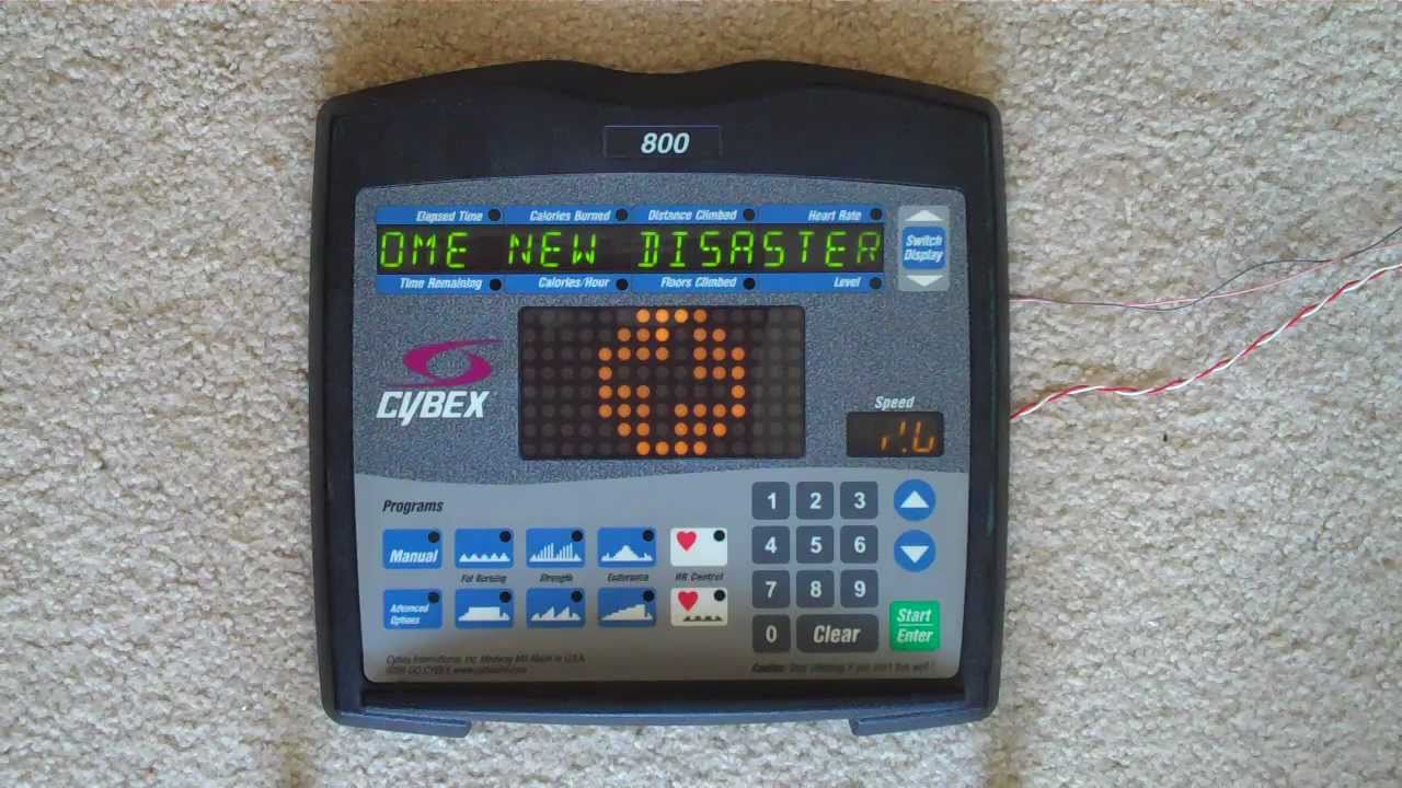 Treadmill computer sings the Portal 2 ending - YouTube