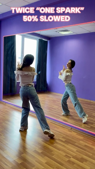 TWICE “ONE SPARK” DANCE TUTORIAL MIRRORED AND 50% SLOWED - YouTube