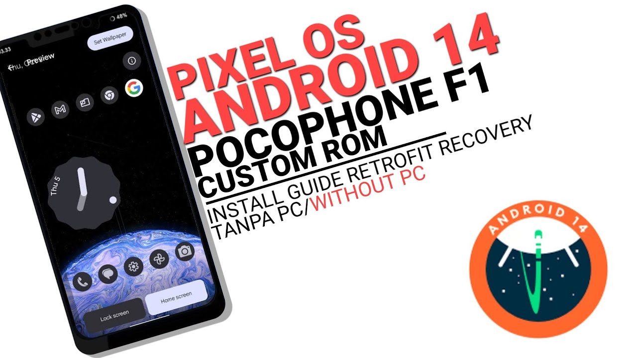 Custom POCO F1 Pixel OS Android 14 | Instalasi & Review - YouTube