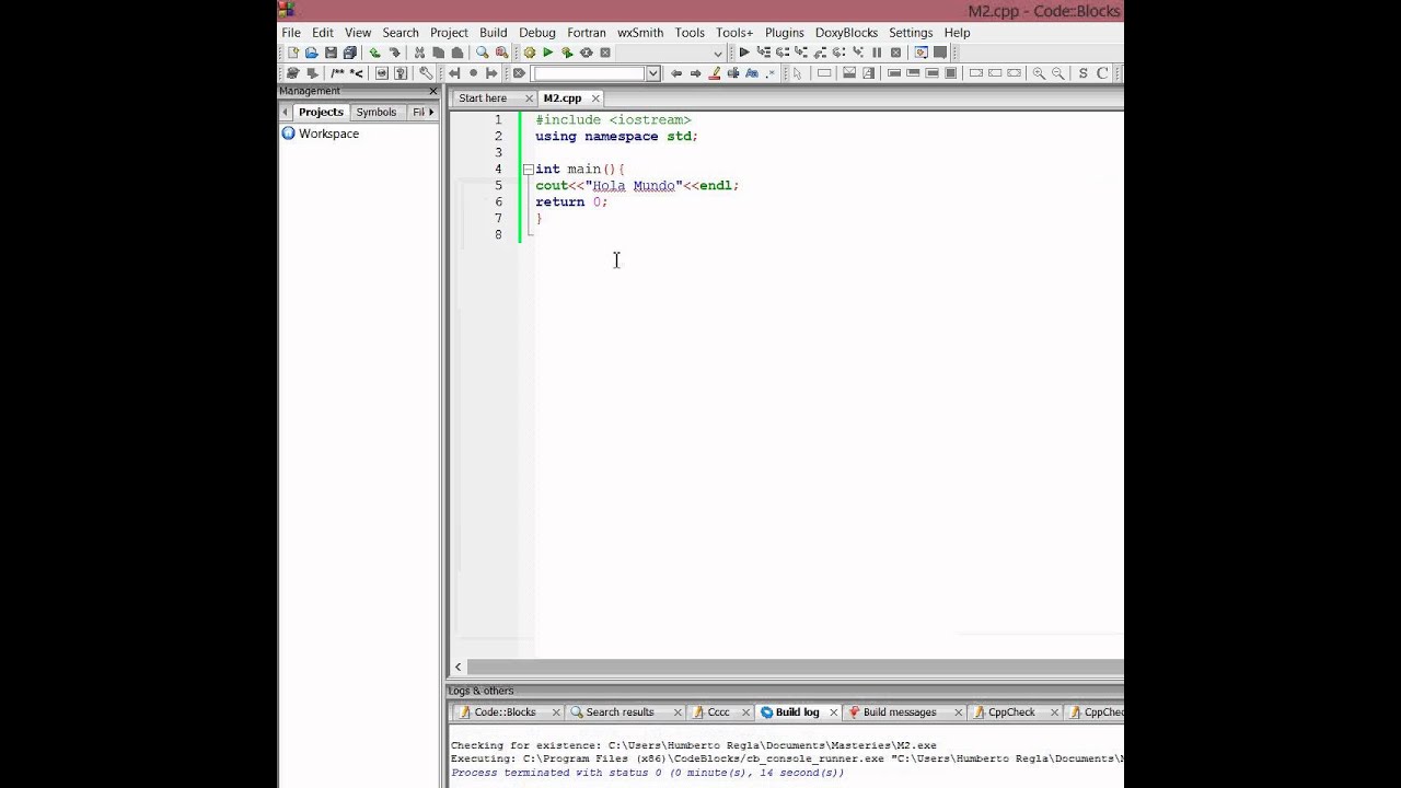 Crear y correr un programa en C++ en IDE - YouTube