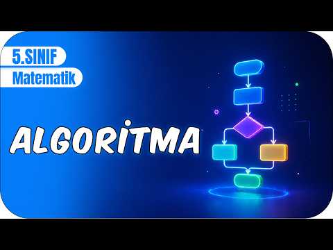 Algoritma - Konu Özeti 📘 5MAT19 #2026