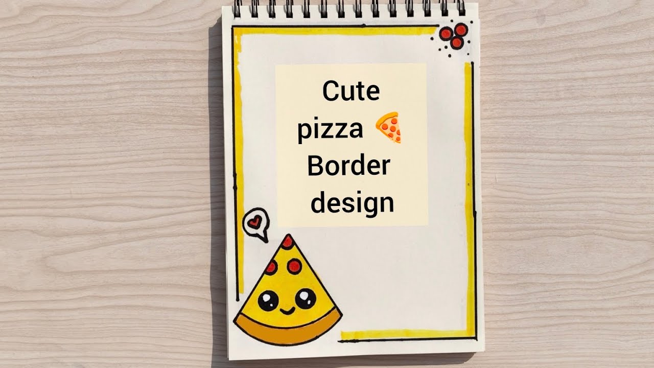 Cute Border design for project / Easy notebook border design ...