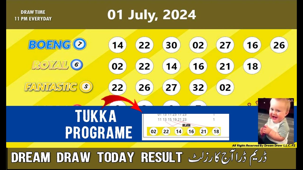 Dream Draw Today Results 01-07-2024 | Dream Draw Ki Tickets Online ...