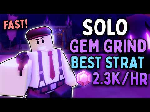 *UPDATED* BEST Solo Gem Grinding Strategy 2 TOWER GUIDE | Roblox TDS