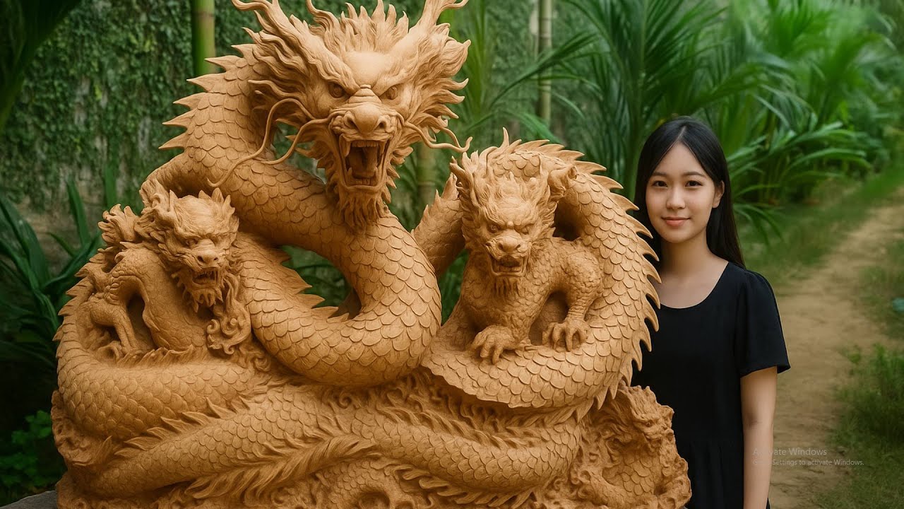 Wood Carving an Extraordinary Dragon – Vietnamese Artist Turns Timber ...