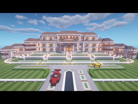 Minecraft: HUGE Realistic Mansion Tutorial (#3) | How to Build Part 1 ...