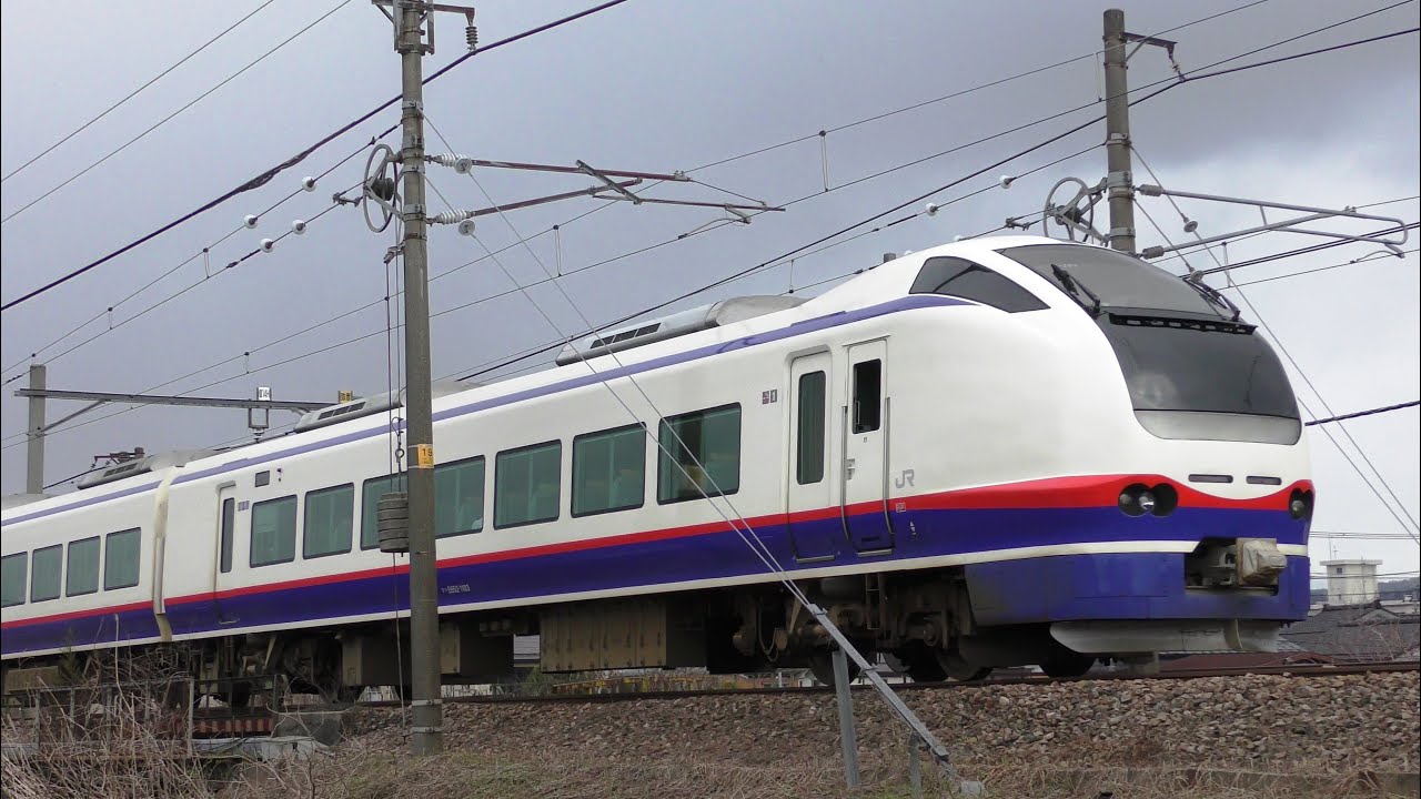 特急しらゆき3号新潟行き53M【4K】E653系H203編成 - YouTube