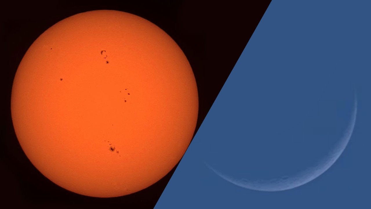 【LIVE】Sunspot to Crescent Moon watching 太陽黒点観測から二日月ライブ - YouTube