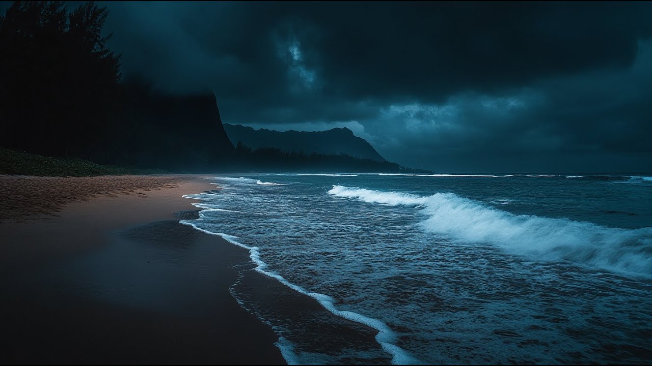 Ocean Waves for Deep Sleep | Sleep Peacefully with Relaxing Water ...