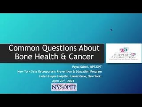 Webinar: Common Questions About Bone Health and Cancer-April 20, 2021 ...