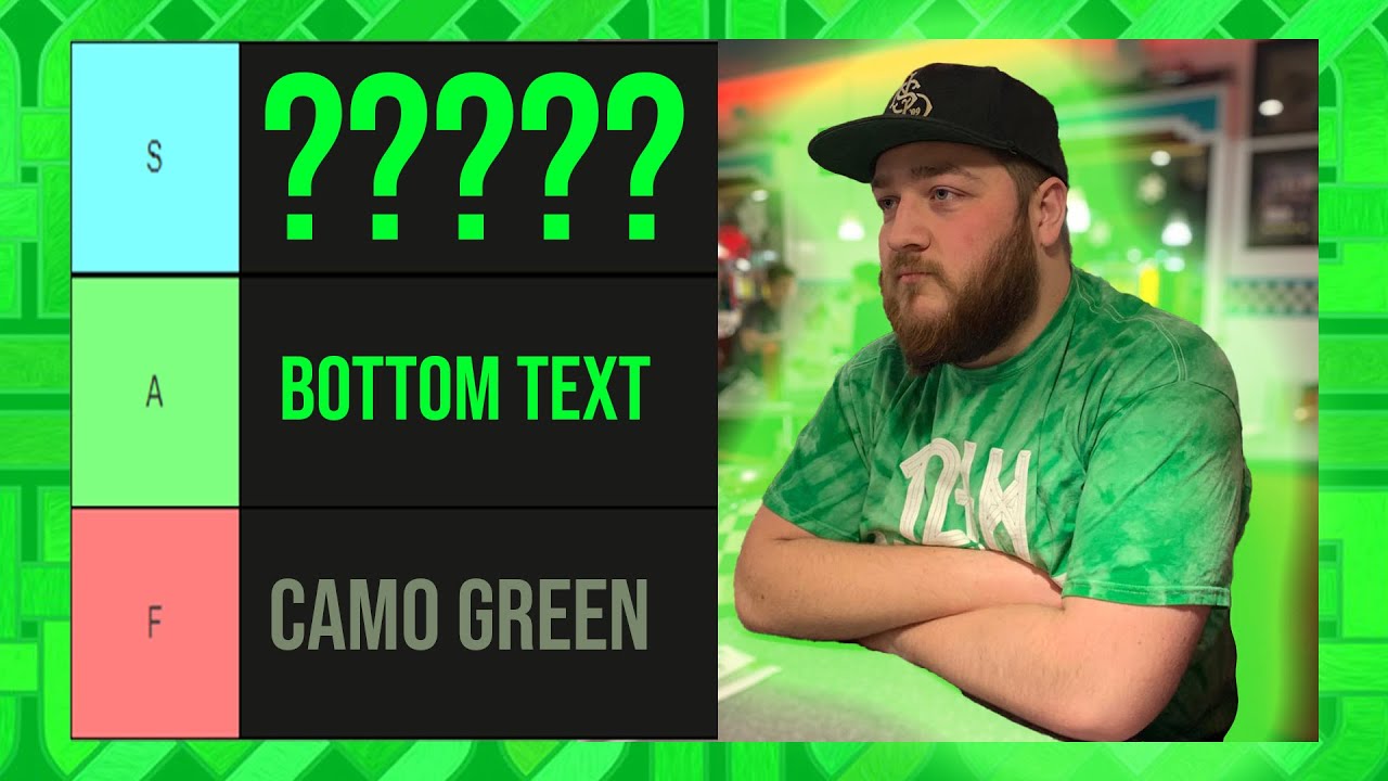 Shades of Green Tier List - YouTube