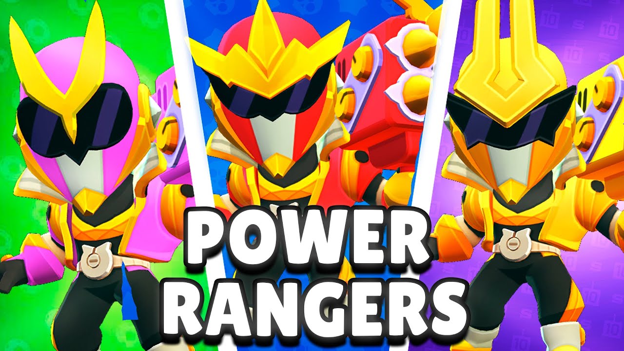 PROBANDO LAS NUEVAS SKINS DE BROCK POWER RANGERS!! - YouTube