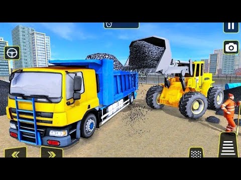 Truck Sand loading & offload Sim - Android Gameplay | Excavator for ...