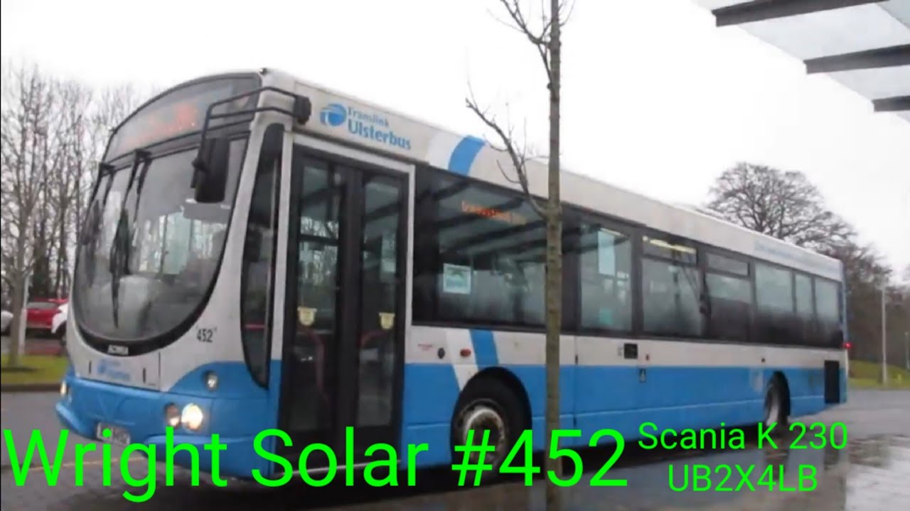 Wright Solar Rural #452 - Translink Ulsterbus - YouTube