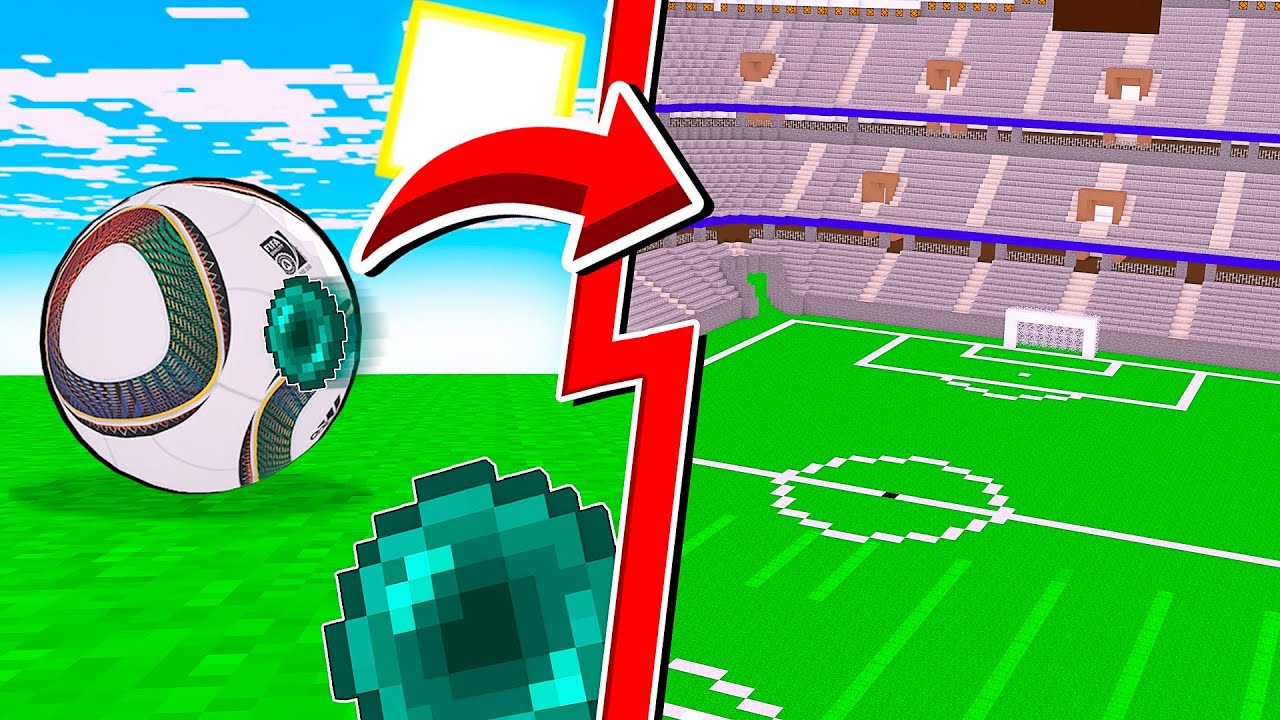 ENTRAMOS DENTRO DEL BALÓN DEL MUNDIAL QATAR 2022 EN MINECRAFT ⚽ - YouTube