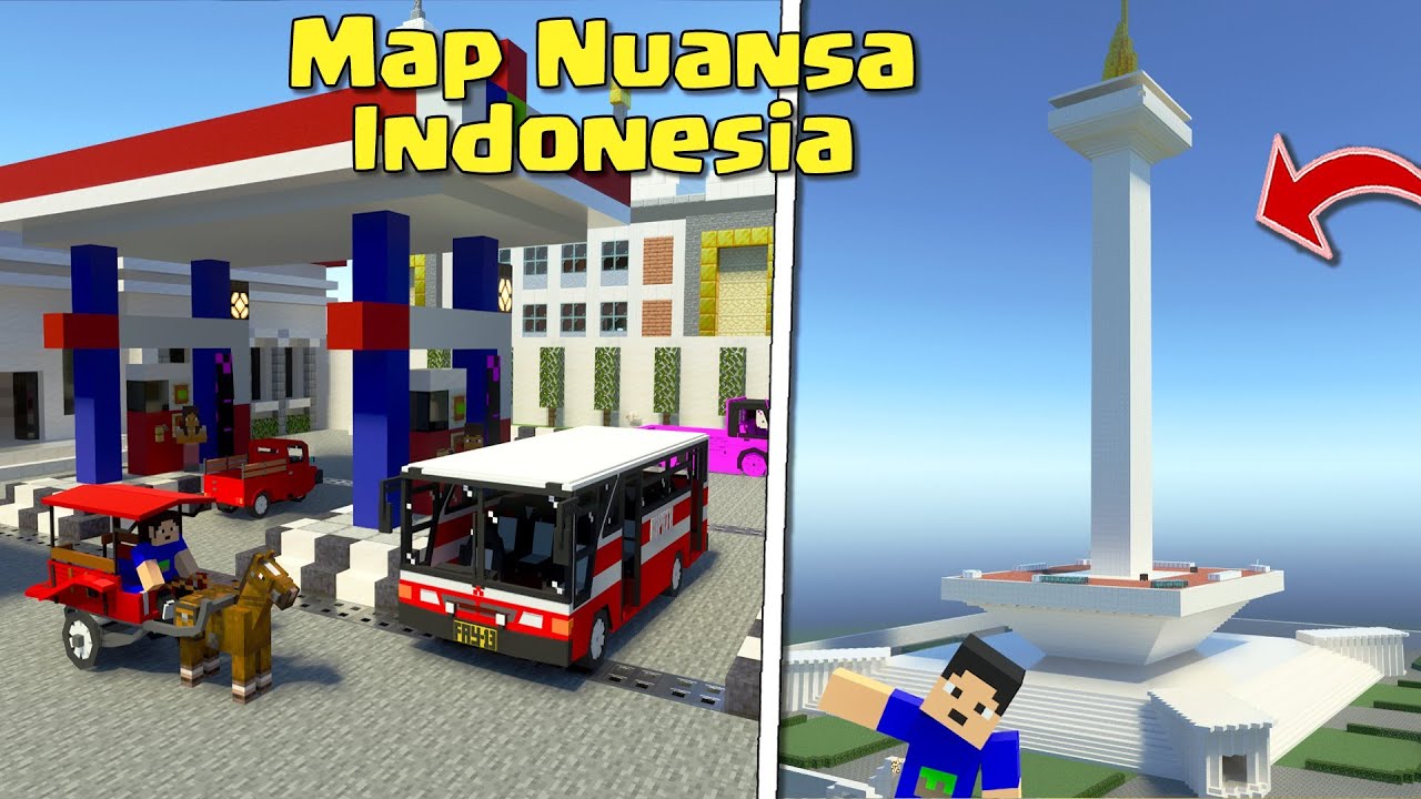 Map Nuansa Indonesia Terbaru dengan Addon Keren di MCPE - YouTube