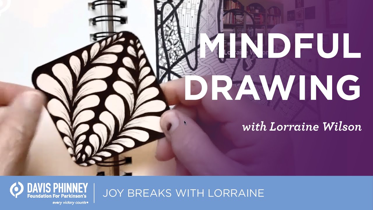 Mindful Drawing (Zentangle and Slow Drawing) with Lorraine Wilson - YouTube