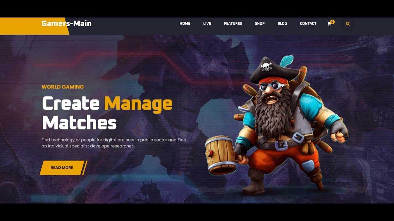 Amazing Professional Interactive Gaming Site 💥👇 using html css ...