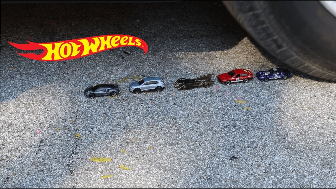 Crushing Crunchy & Soft Things by car EXPERIMENT-Hot Wheels cars VS Car ...
