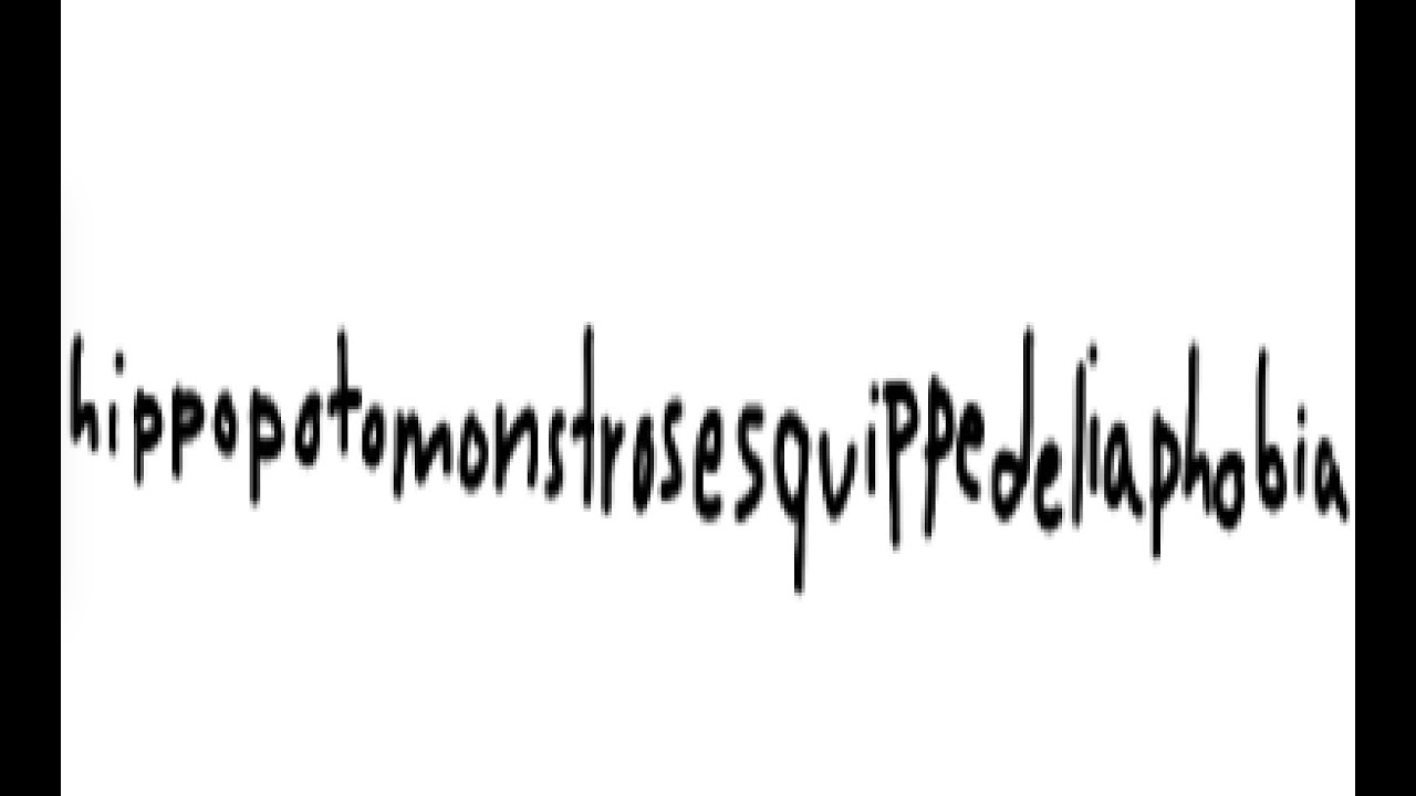 When you have hippopotomonstrosesquippedaliaphobia but I animated it ...