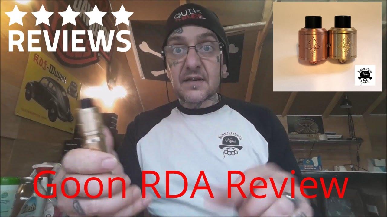Goon 24mm rda vaping review build tutorial overview Team Knucklehead ...