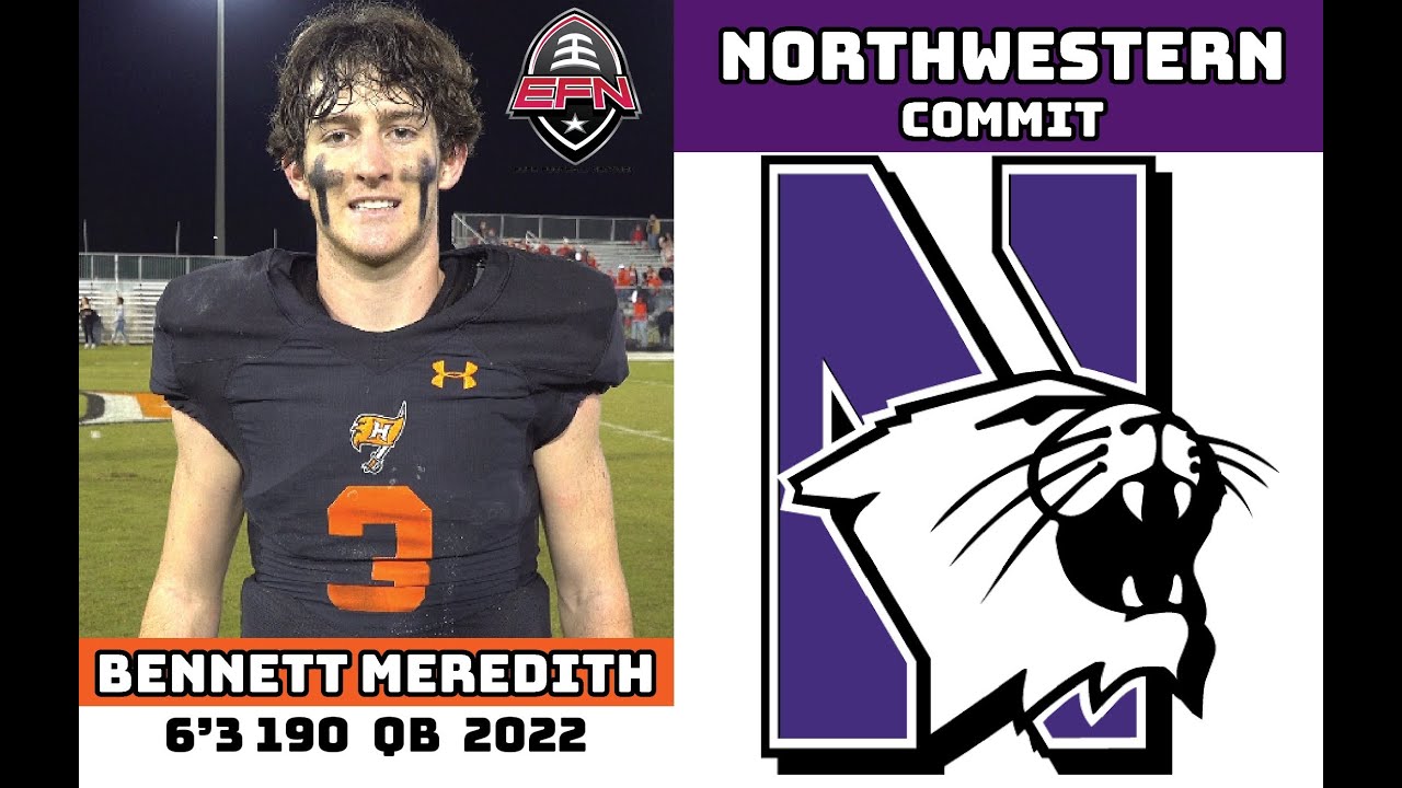 Bennett Meredith Commits to Northwestern a few days after they get a ...