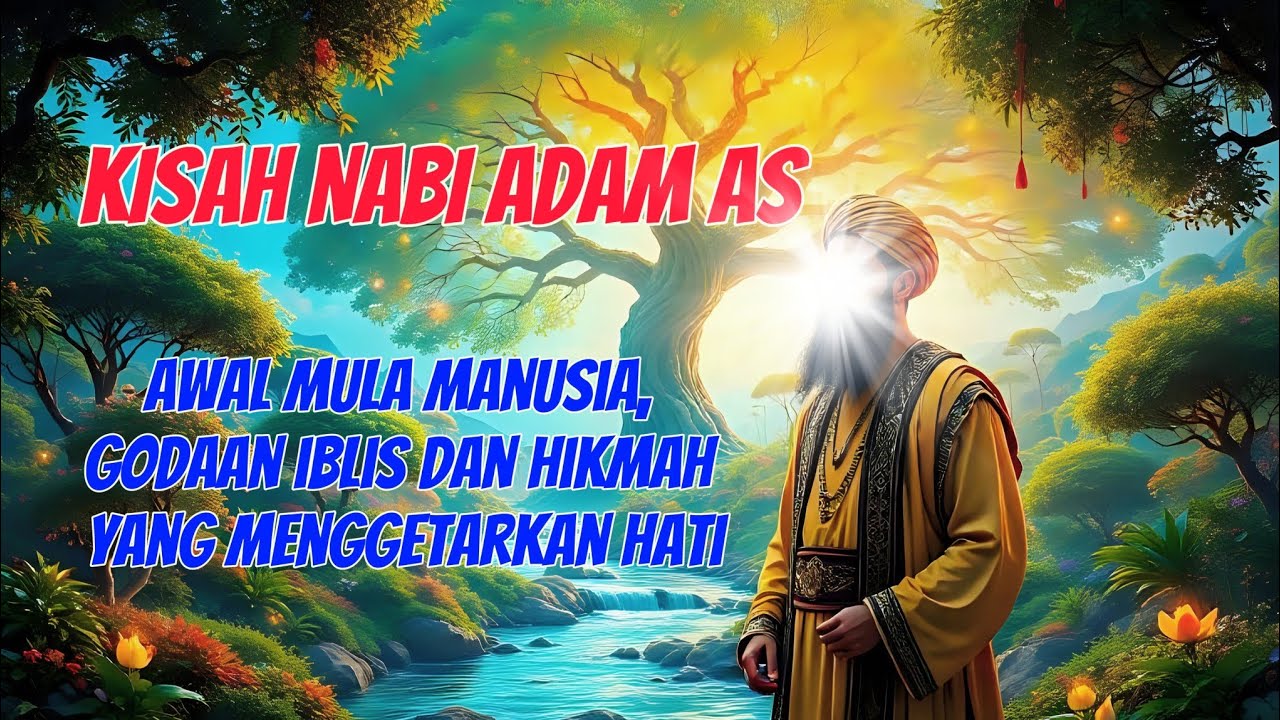 KISAH NABI ADAM AS, awal mula manusia, godaan iblis, dan hikmah yang ...