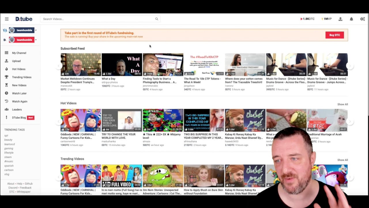 using dtube to upload decentralized video for new tron users - YouTube
