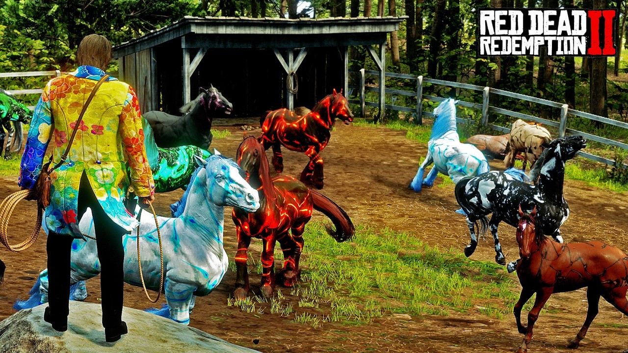 The Best Tamer: Arthur Morgan Discovers and Tames 5 Rare Horses at ...