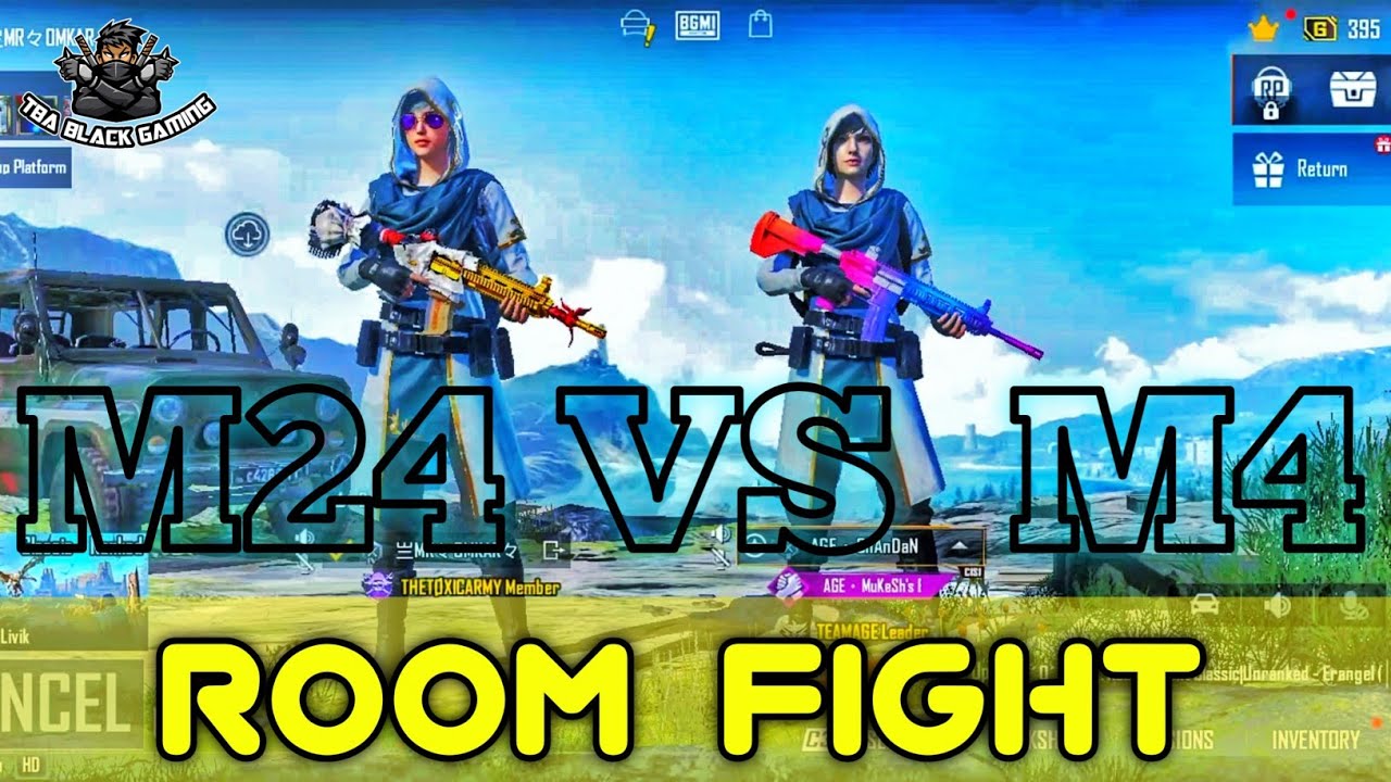 M24 VS M4 ROOM FIGHT WITH FRIENDS /TBA BLACK GAMING #gaming - YouTube