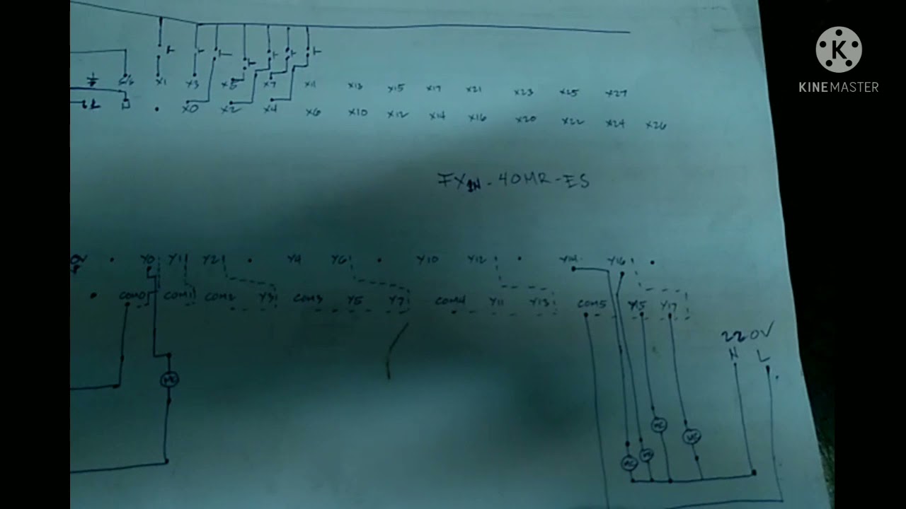 How To Write Diagram Mitsubishi PLC FX1N-40MR - YouTube
