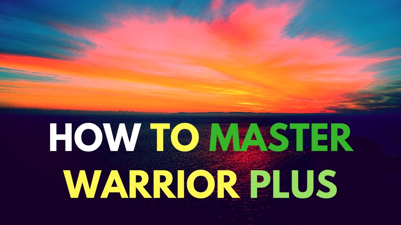 How to master Warrior Plus Part3 - YouTube
