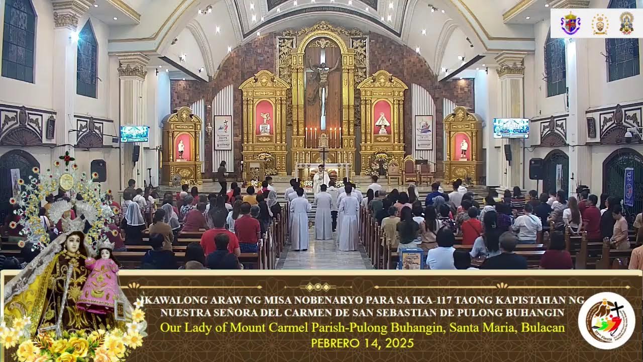 Pebrero 14, 2025 | Banal na Misa 6:00PM | Ikawalong araw ng Misa Nobenaryo para sa Birhen Del ...