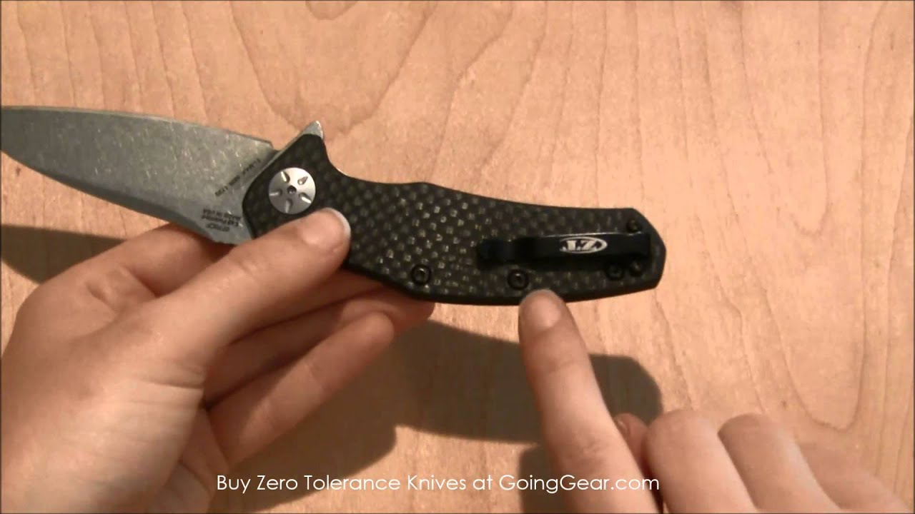 Zero Tolerance 0770 Carbon Fiber Pocket Knife - YouTube