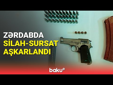 Zərdabda Qarasu çayının sahilindən silah-sursat aşkarlanıb